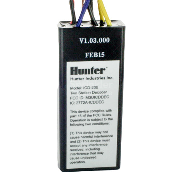 Hunter ICD Decoder ICD100 ICD200 ICDSEN ICD600 ICD400 — Sprinkler Supply Store
