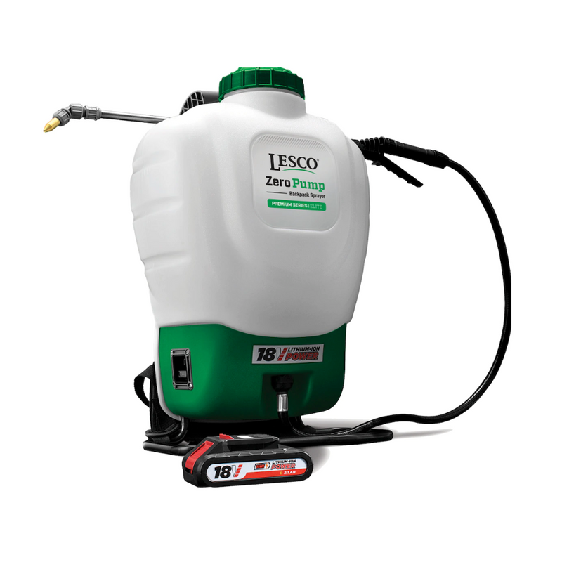 LESCO - 190593 - Zero Pump Sprayer Elite Series 4 gal. Battery Backpac ...