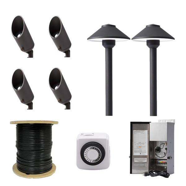 Pro-Trade - LED 6 Piece Landscape Lighting Kits — Sprinkler Supply Store
