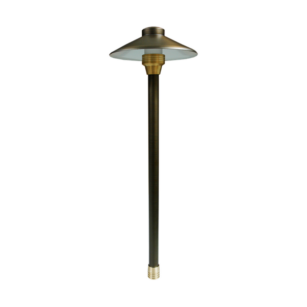 Unique - 8 in. Centaurus Path Light 12 in. Riser Brass Housing Weather — Sprinkler Supply Store